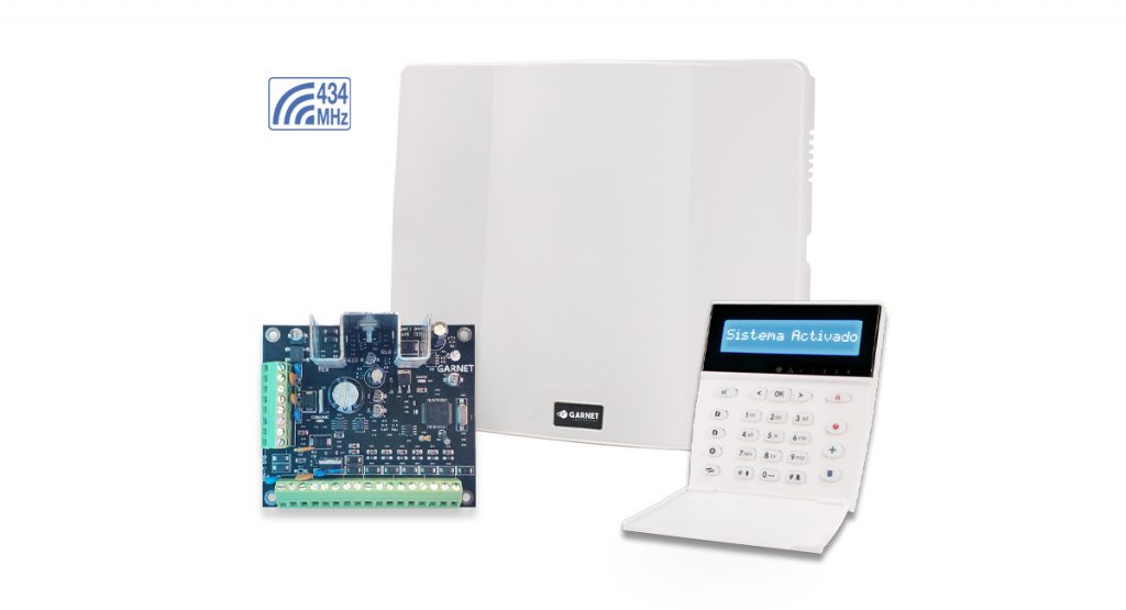 Central de alarma GARNET híbrida PC-732G-LCDRF + Teclado G-LCD732RF ...
